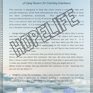 EMDR Therapist Resource Tool - Container Exercise Script - Etsy