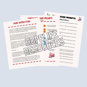 Child Therapy Game Questions Download for Use With Candyland and Sorry ...