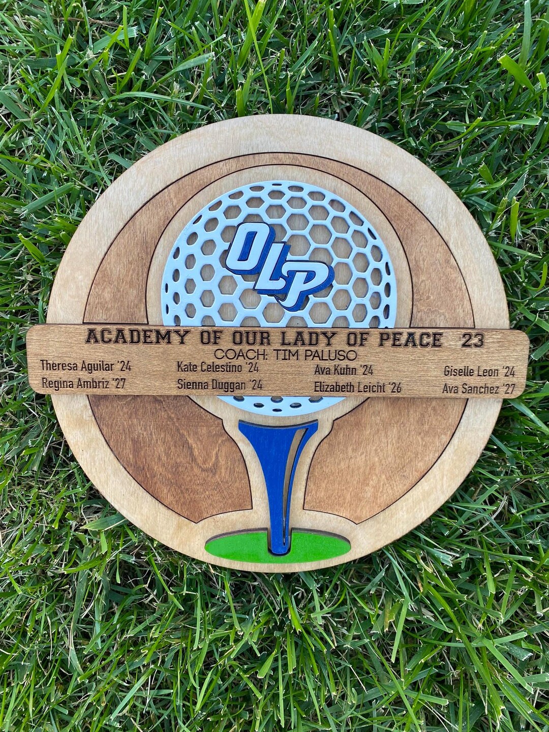 Golf Coach Gift | Custom Golf Coach Gift | Golf Coach Plaque | Engraved ...