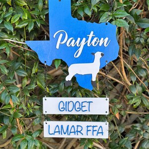 Customized FFA Stall Name Tag, FFA Stall Animal Sign, Animal Name Sign ...