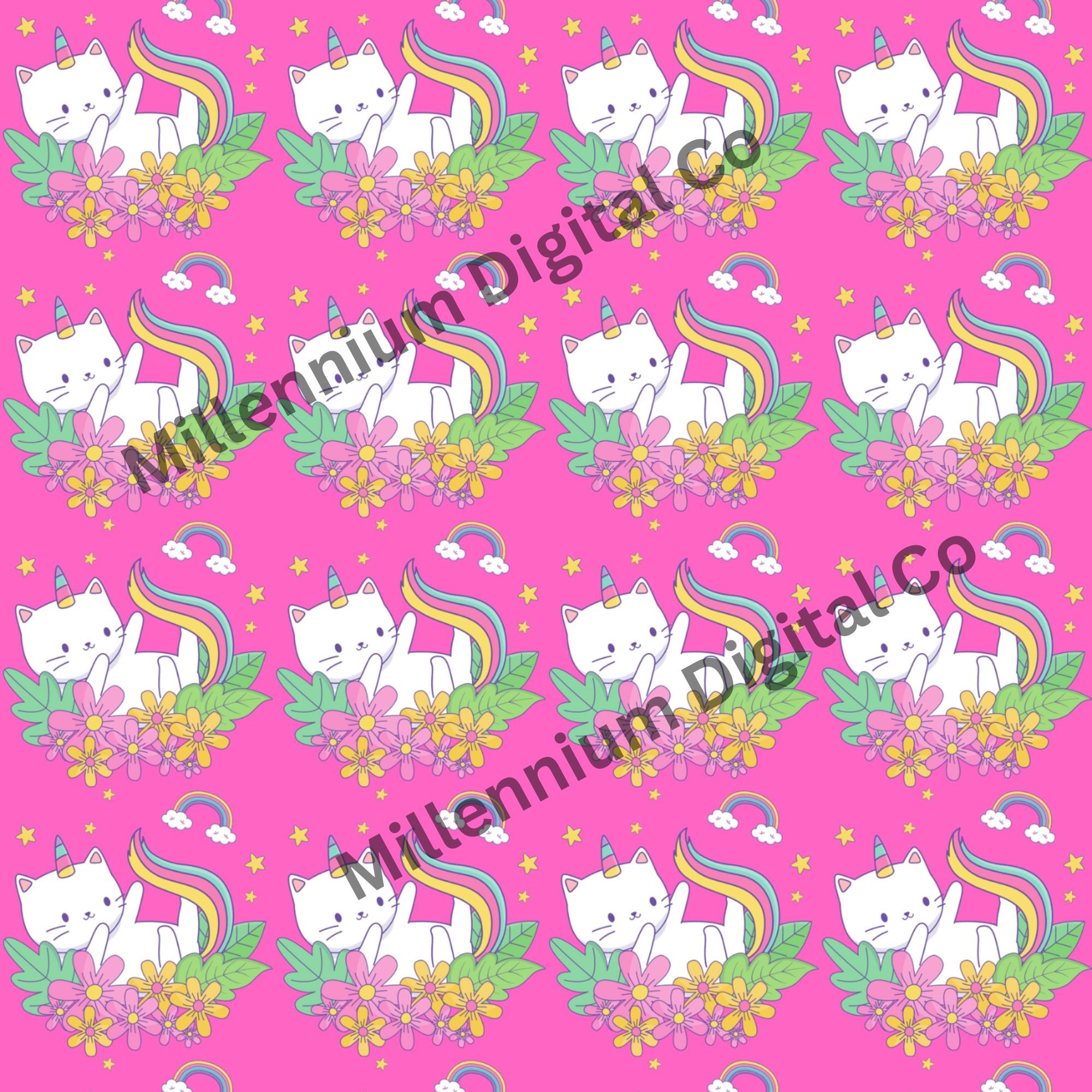12 Unicorn Digital Papers Patterns Printable Fantastical - Etsy