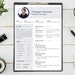 Custom Printable Resume Template With Photo | Professional Resume ...