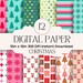 Diamond Studded Digital Paper Patterns, 12 Seamless Commercial Use ...