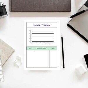 Printable Modern Grade Tracker | Homeschool Gradebook | Student Grading ...