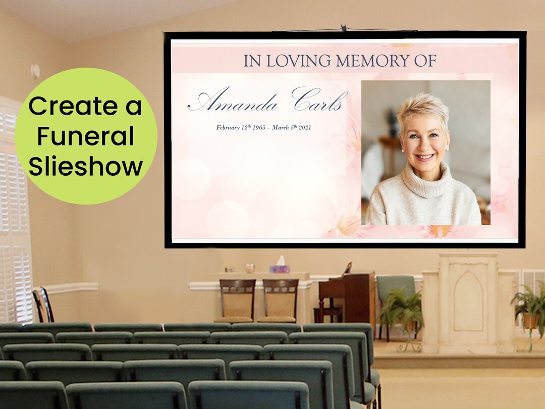 Funeral Template, Celebration of Life Slideshow Template, Funeral ...
