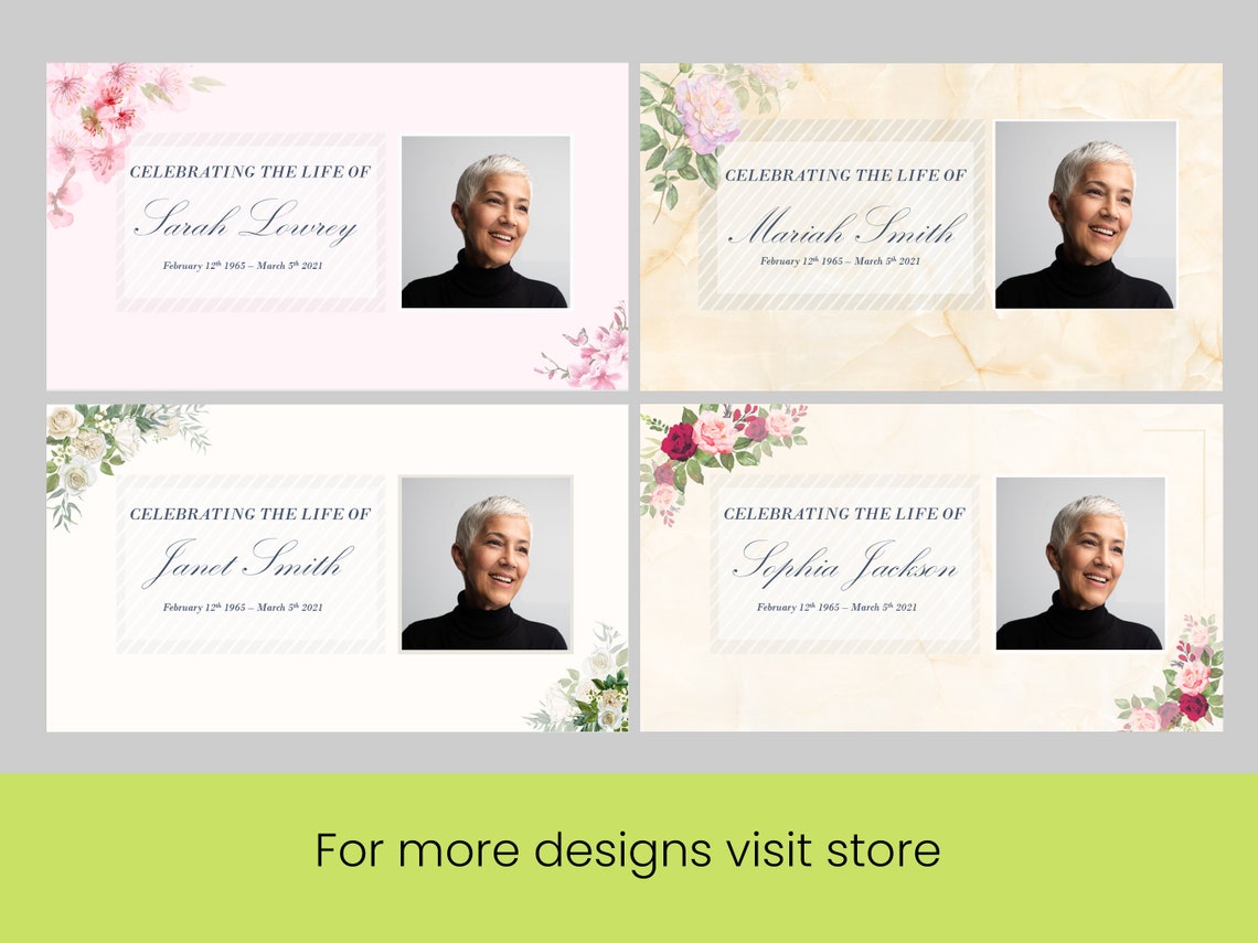 Funeral Template, Celebration of Life Slideshow Template, Funeral ...