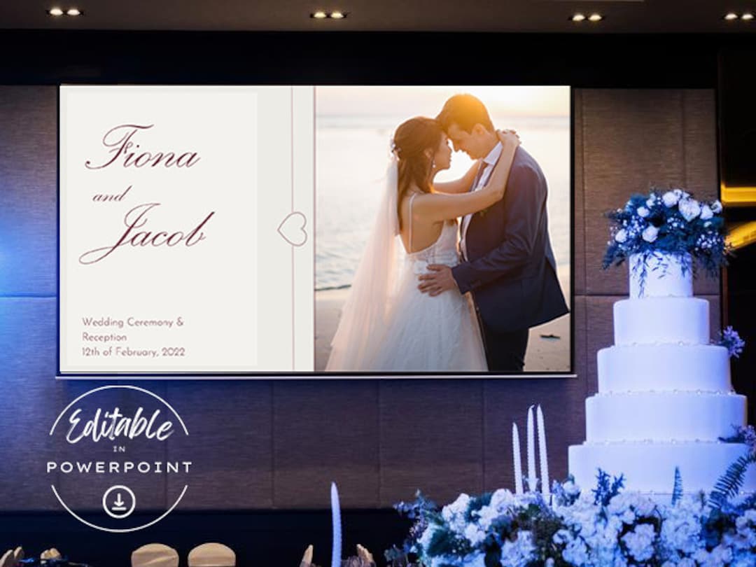 Editable Wedding Slideshow Template Minimalist Wedding - Etsy