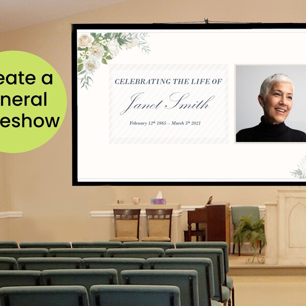 Powerpoint Funeral Slideshow - Etsy