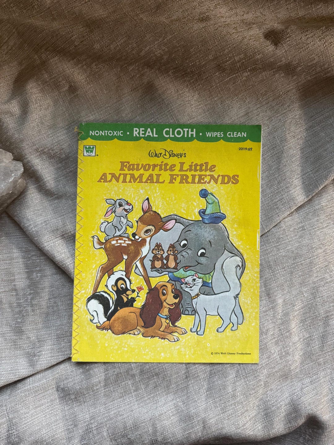 Vintage 1974 Disney Favorite Little Animal Friends Cloth Book, Children ...