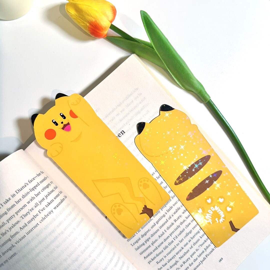 Pokemon Pikachu Cat-shaped Bookmark | Anime | Manga Bookmark | Handmade ...