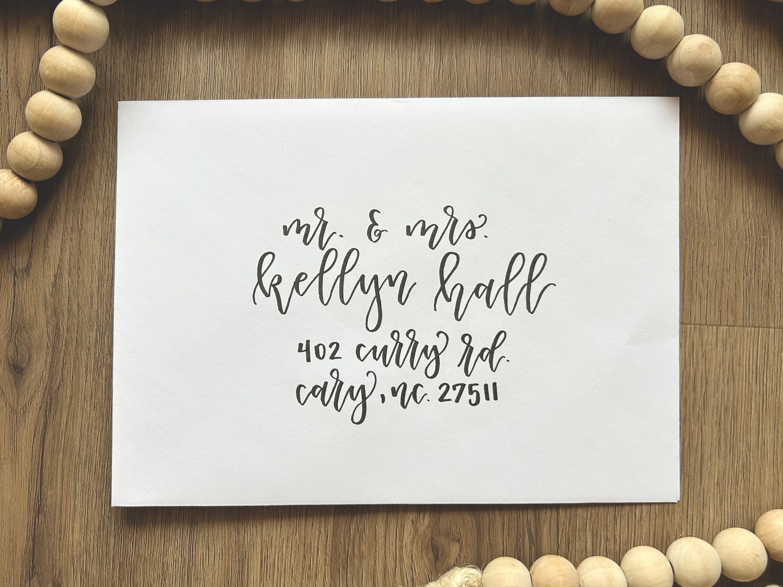 Formal Hand Lettered Envelope / Calligraphy Envelope / Wedding ...