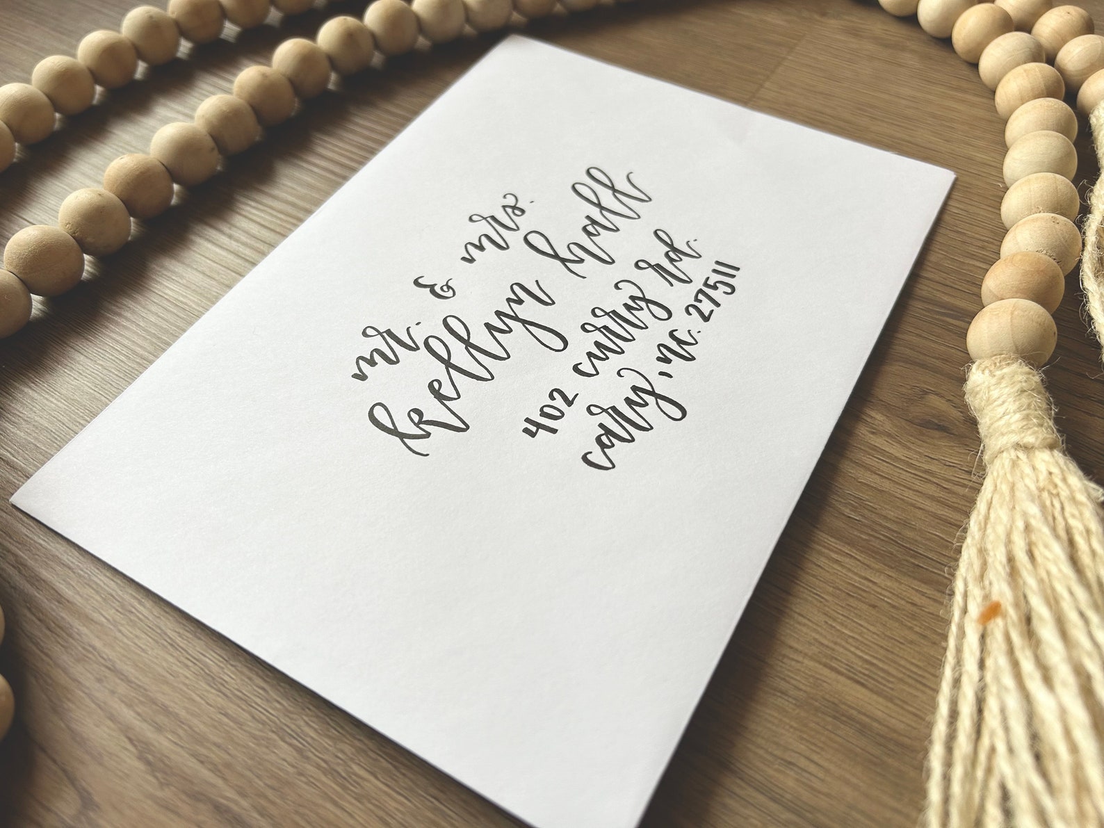 Formal Hand Lettered Envelope / Calligraphy Envelope / Wedding ...