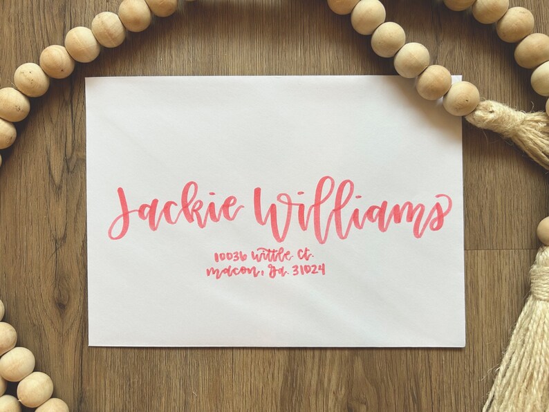 Medium-sized Hand Lettered Envelope / Calligraphy Envelope / Wedding ...