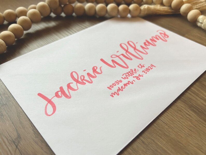 Medium-sized Hand Lettered Envelope / Calligraphy Envelope / Wedding ...