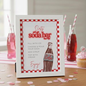 Dirty Soda Bar Sign Party Template Editable Soda Theme Digital Instant ...