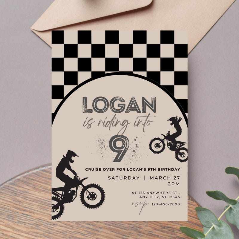 Motocross Birthday Signs - Etsy