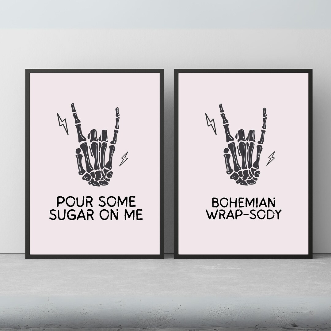 Bundle of 18 Editable Rock and Roll Theme Party Signs - Etsy