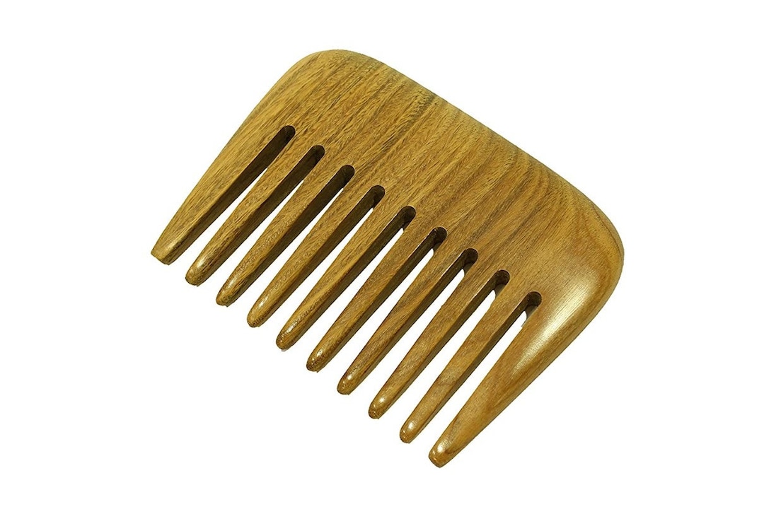 Wooden Hair Pick Sandalwood Wide Tooth Palm-sized Hair Comb - Etsy