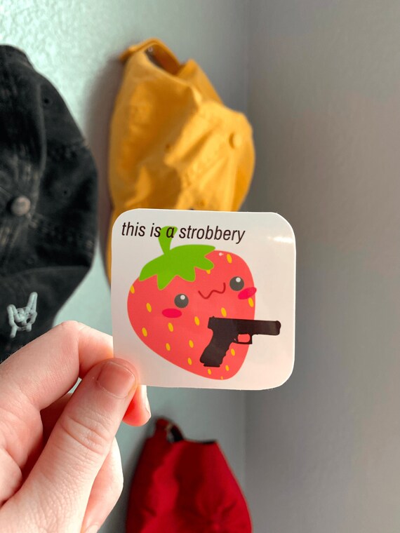 This is a Strobbery Sticker - Etsy