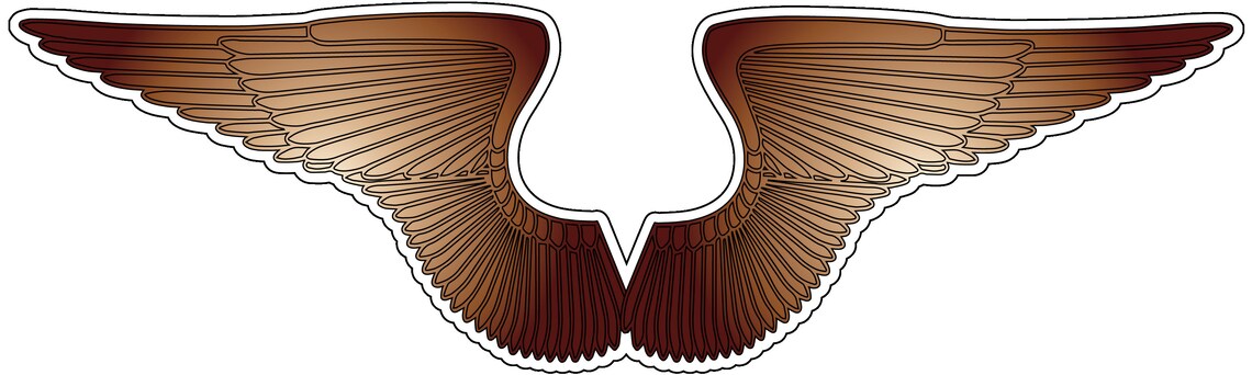 Wings Stickers SVG-PNG Stickers/cut Files Angel Wings in 10 Different ...