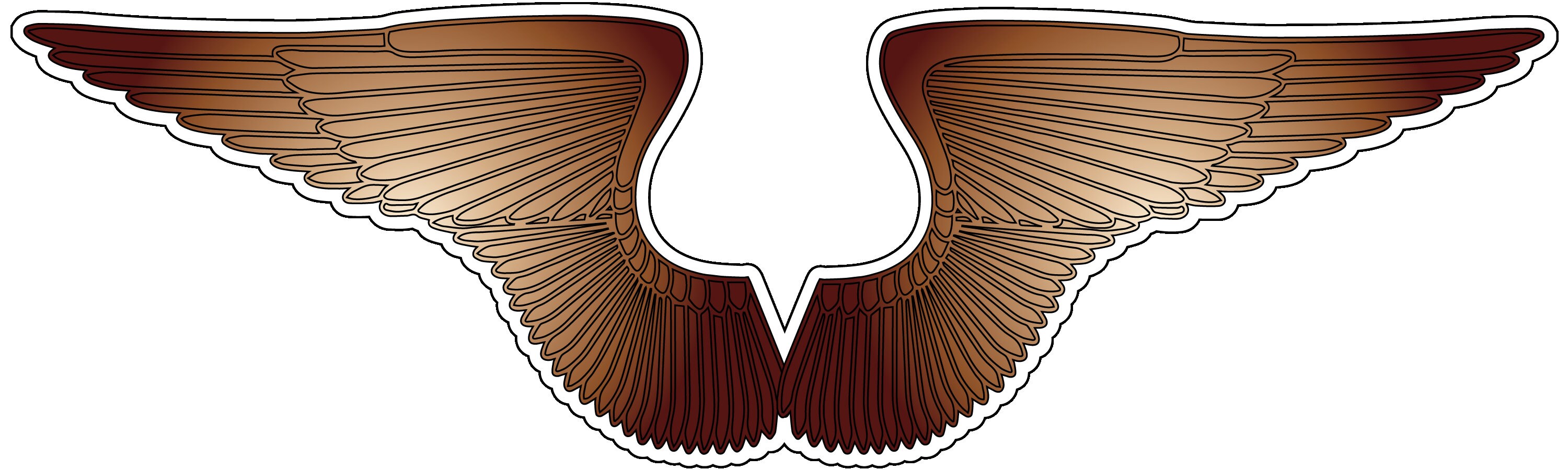 Wings Stickers SVG-PNG Stickers/cut Files Angel Wings in 10 Different ...