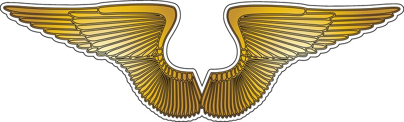 Wings Stickers SVG-PNG Stickers/cut Files Angel Wings in 10 Different ...