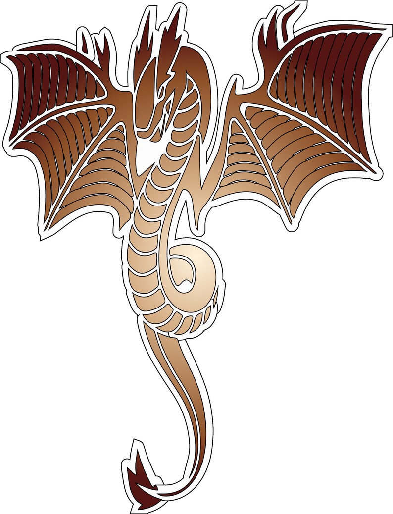 Dragon Sticker Files Sticker SVG/PNG Files Set of 10 - Etsy