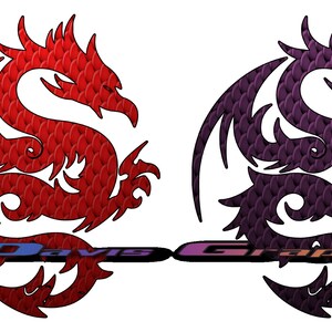 Dragon SVG-PNG Files - Set of 10 Colorful Dragons - Dragon Clipart - Etsy