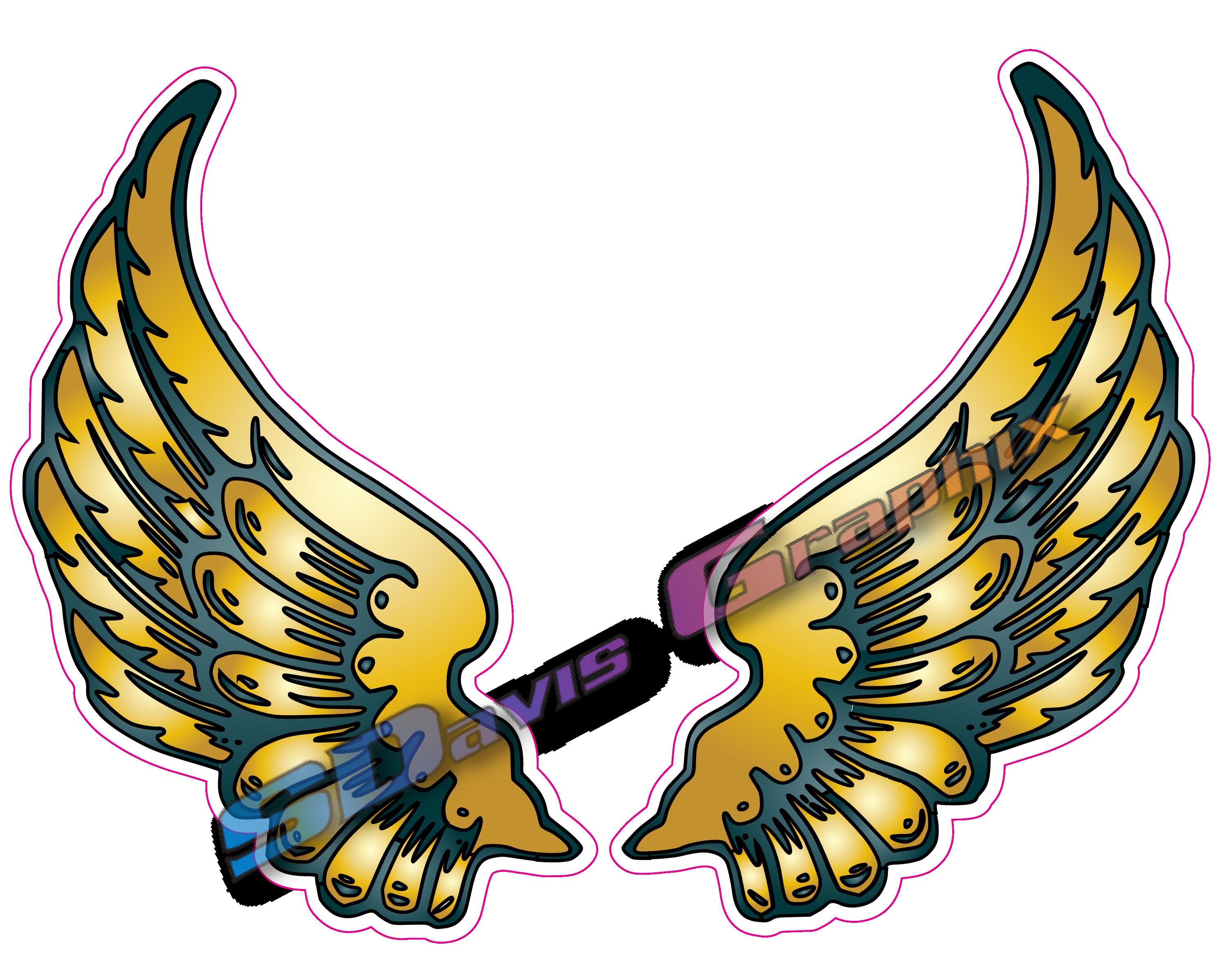 Angel Wings Stickers - SVG-PNG Stickers/sticker Sheets - Angel Wings in ...