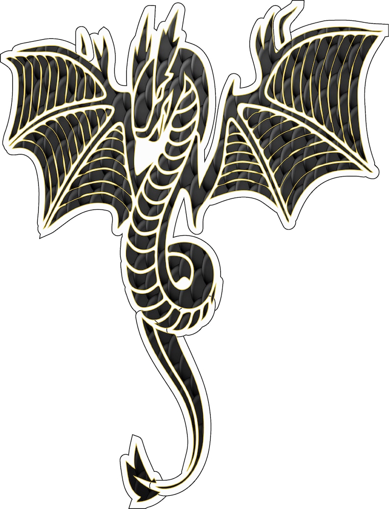 Dragon Sticker Files Sticker SVG/PNG Files Set of 10 - Etsy