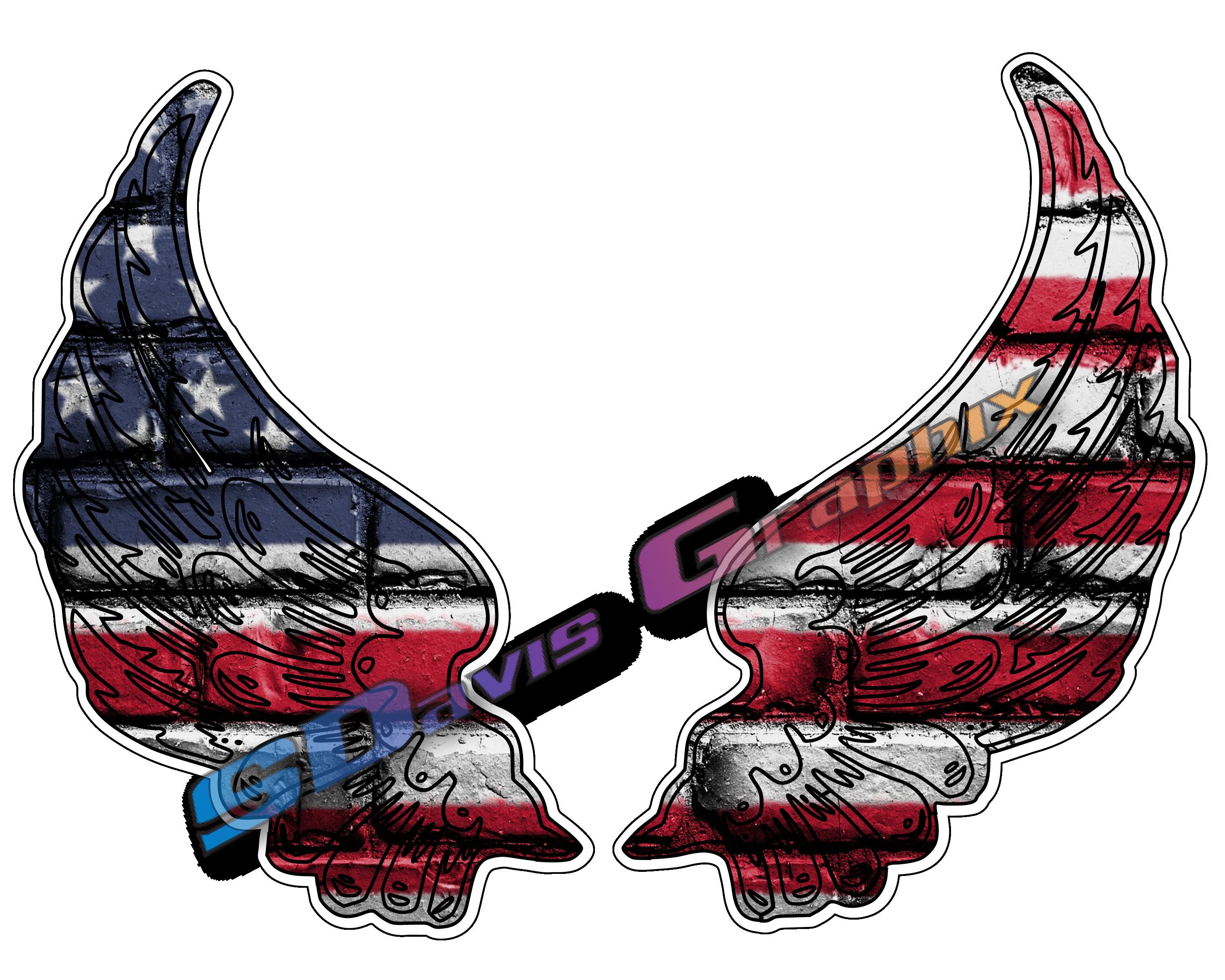 Angel Wings Stickers - SVG-PNG Stickers/sticker Sheets - Angel Wings in ...