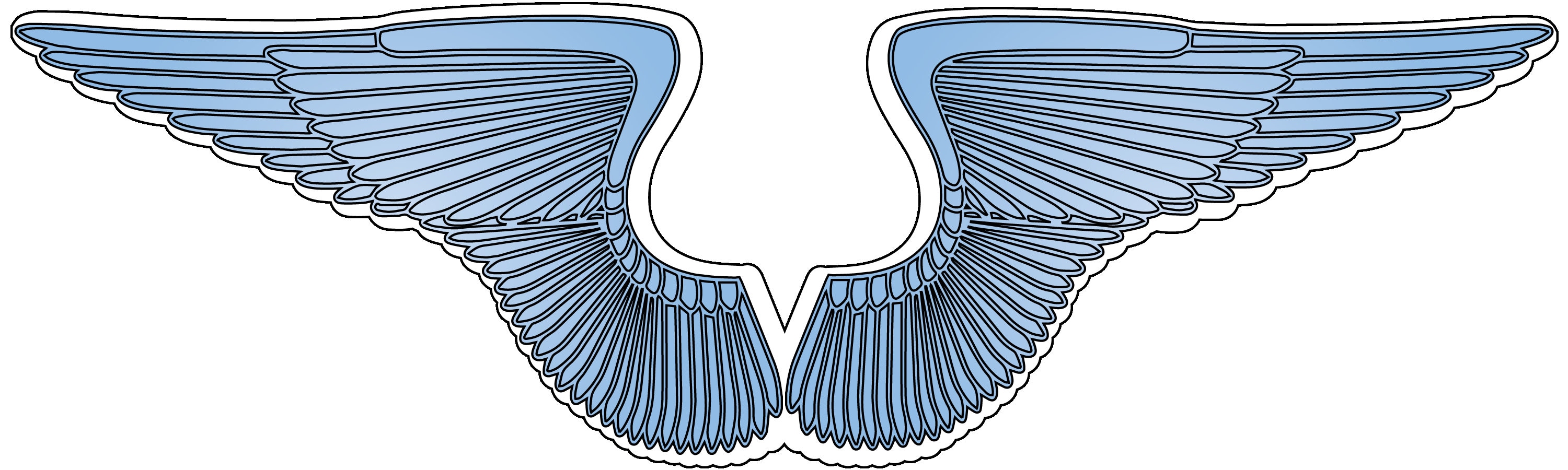 Wings Stickers SVG-PNG Stickers/cut Files Angel Wings in 10 Different ...