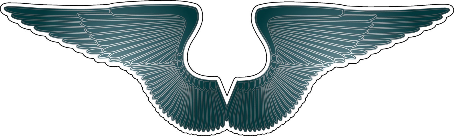 Wings Stickers SVG-PNG Stickers/cut Files Angel Wings in 10 Different ...