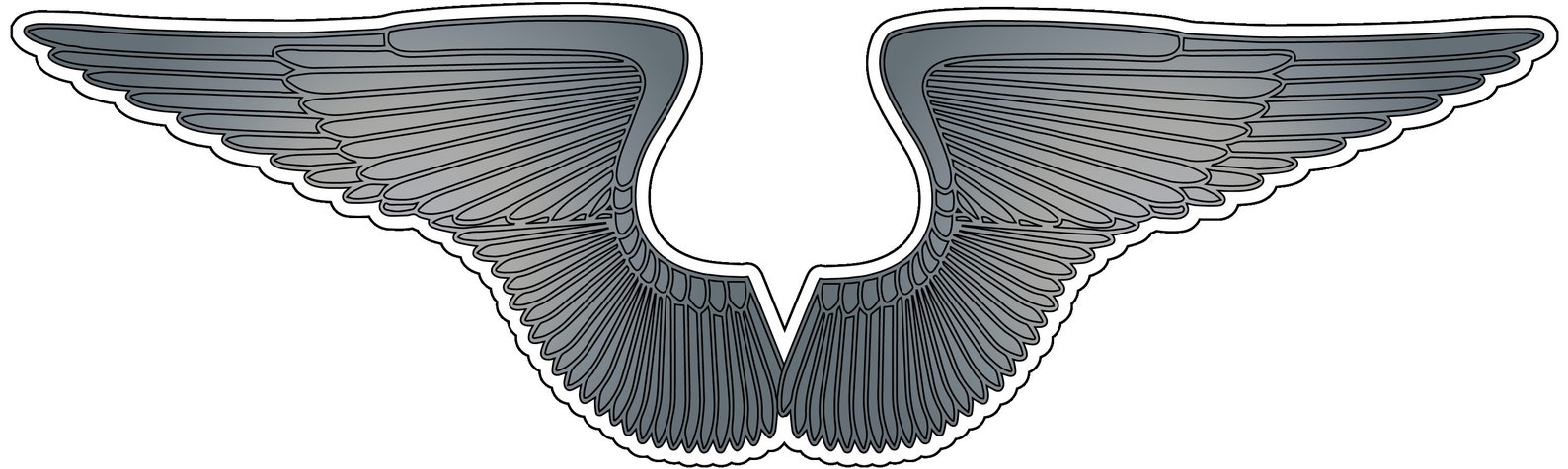 Wings Stickers SVG-PNG Stickers/cut Files Angel Wings in 10 Different ...