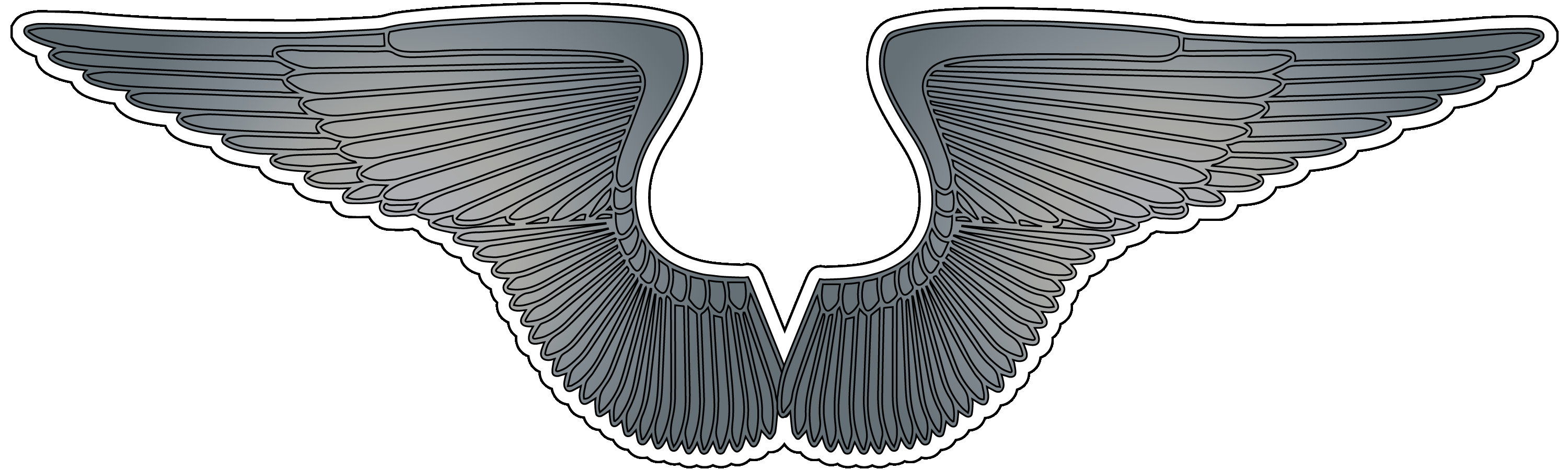 Wings Stickers SVG-PNG Stickers/cut Files Angel Wings in 10 Different ...