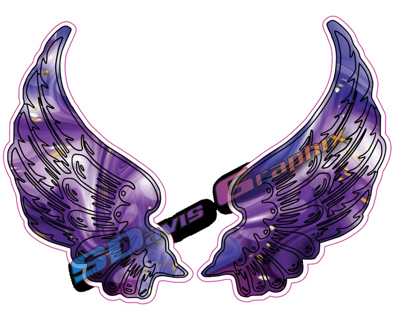 Angel Wings Stickers - SVG-PNG Stickers/sticker Sheets - Angel Wings in ...