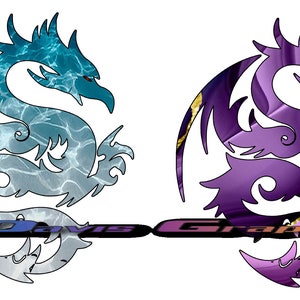 Dragon SVG-PNG Files - Set of 10 Colorful Dragons - Dragon Clipart - Etsy