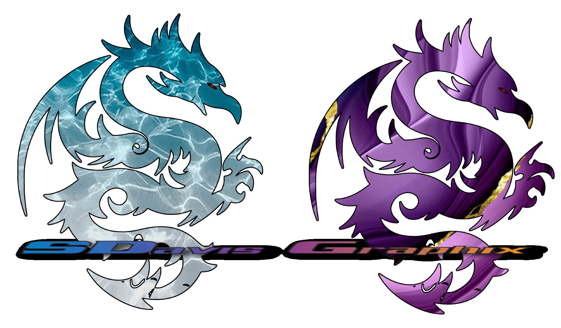 Dragon SVG-PNG Files - Set of 10 Colorful Dragons - Dragon Clipart - Etsy