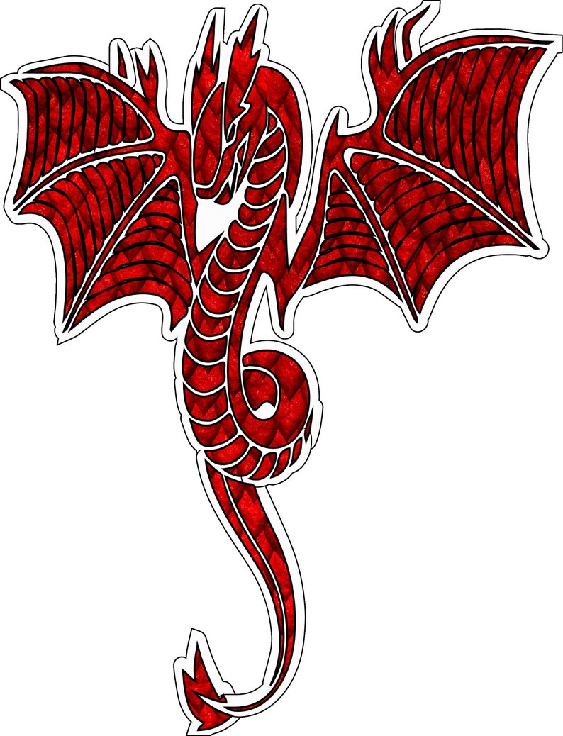 Dragon Sticker Files Sticker SVG/PNG Files Set of 10 - Etsy
