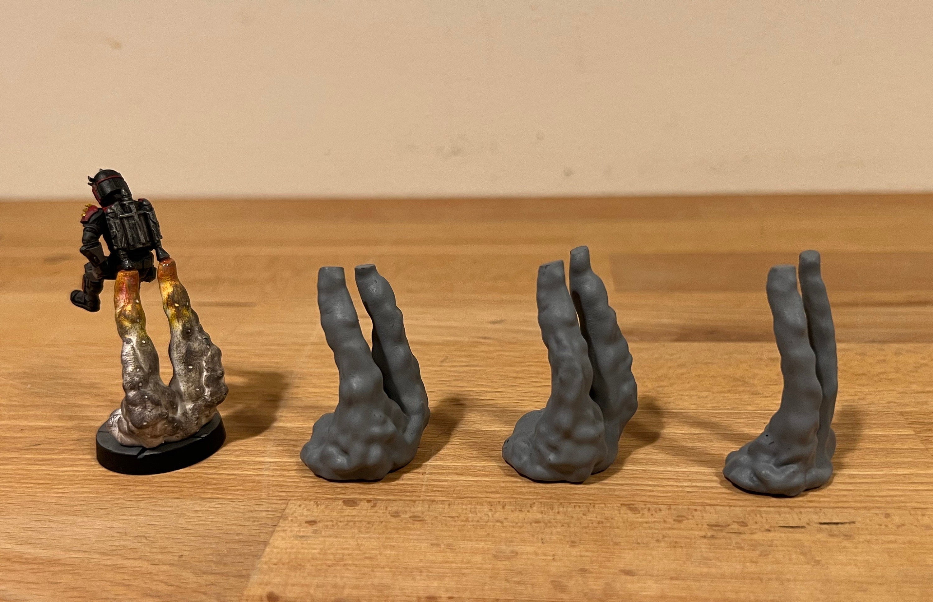 3 Pack of Star Wars: LEGION Compatible Smoke Trails STL File for ARC ...