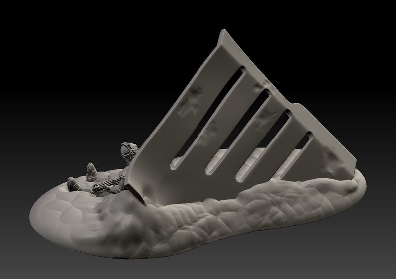 Crashed LAAT GUNSHIP Door | Legion Terrain With Dead Clone - Stl-file ...