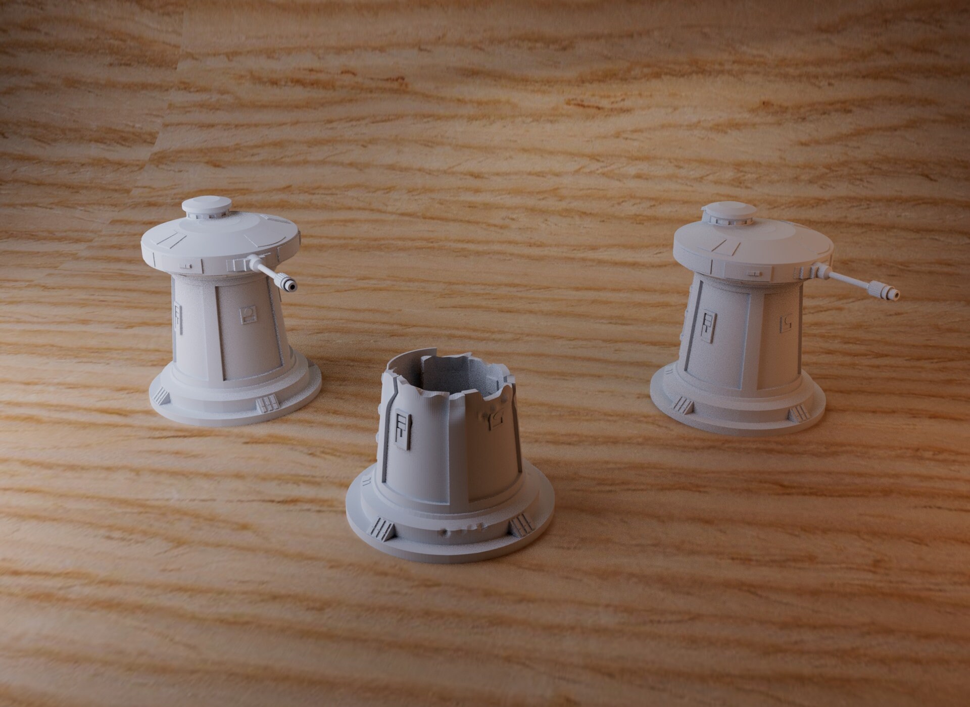 Starwars LEGION TERRAIN Hoth Turret STL Fdm/sla Printer File - Etsy