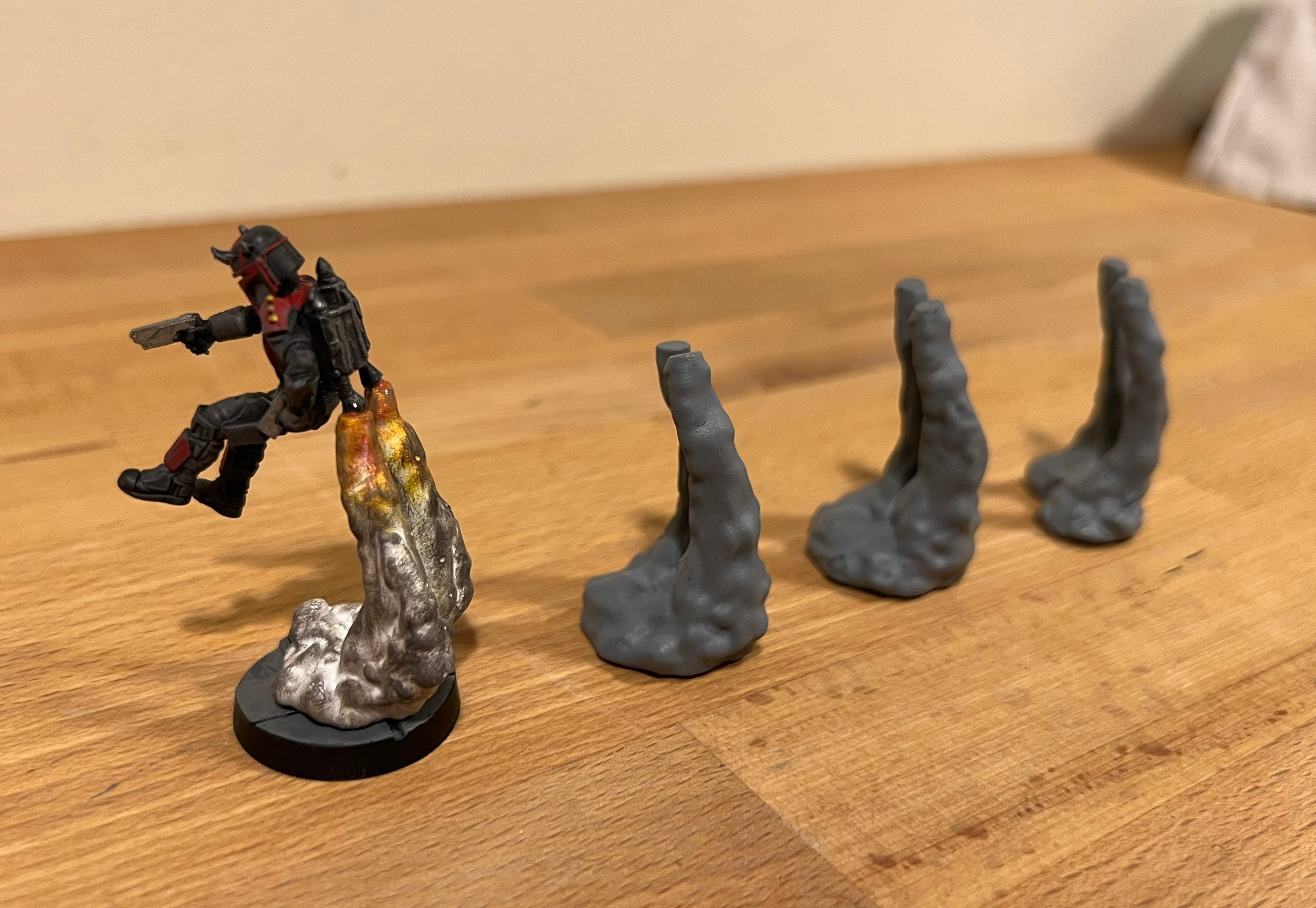 3 Pack of Star Wars: LEGION Compatible Smoke Trails | STL File for ARC ...