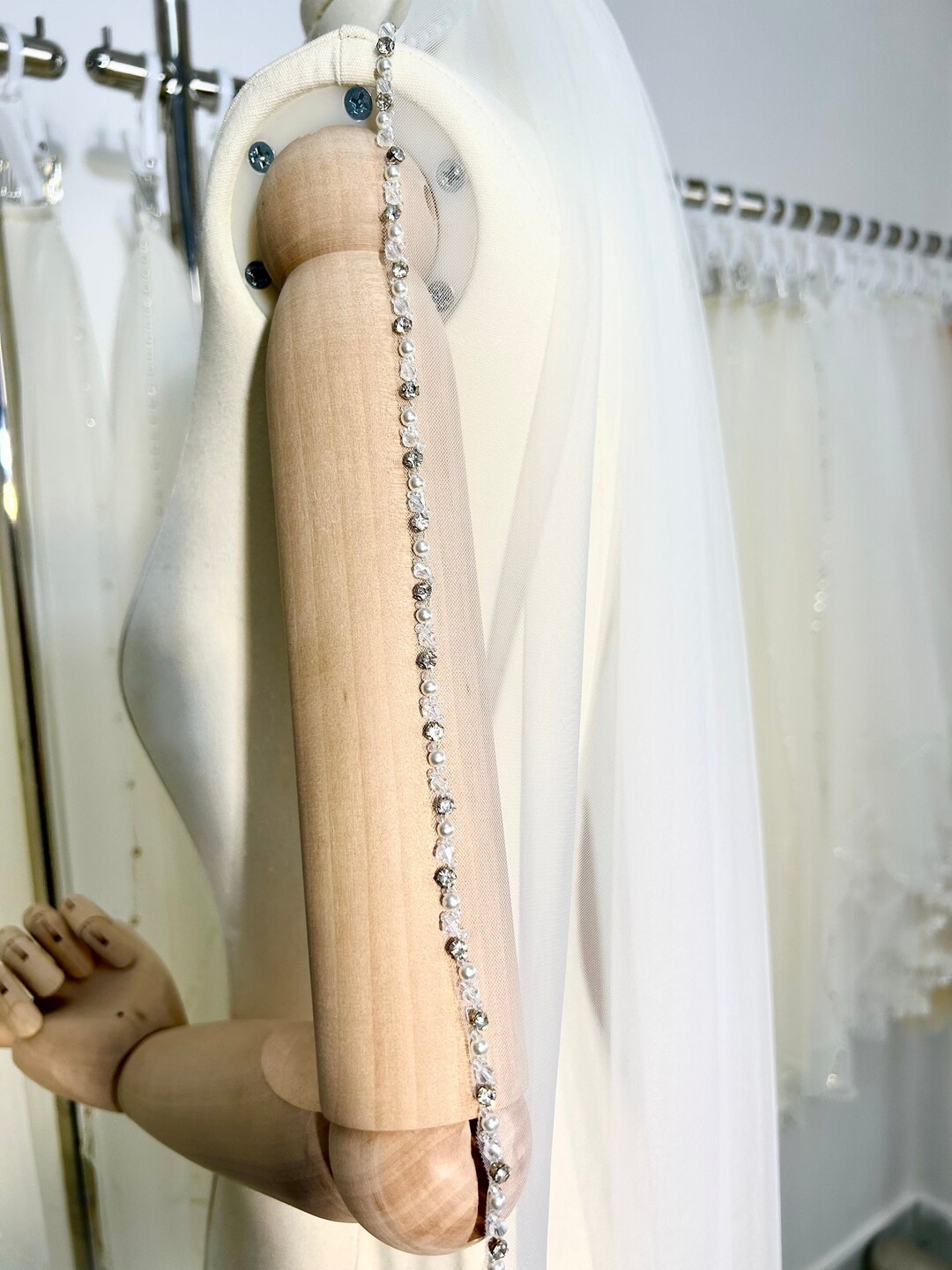 Wedding Veil,sparkling Veil,beaded Wedding Veil,athedral Veil ...