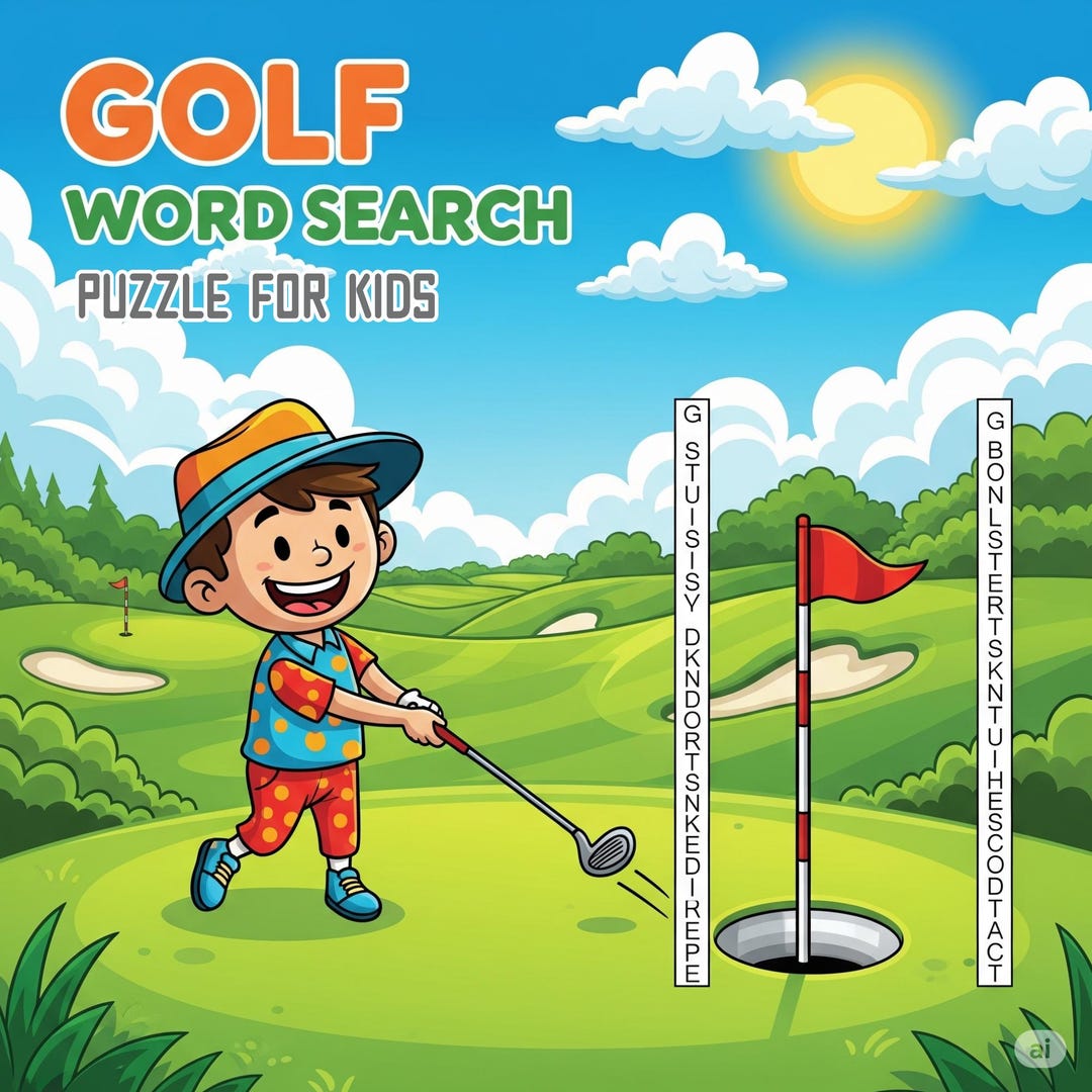 Golf Word Search Puzzle – Fun Printable Game for Golf Lovers, Brain ...