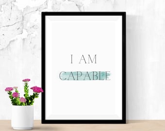 I Am Capable Png - Etsy