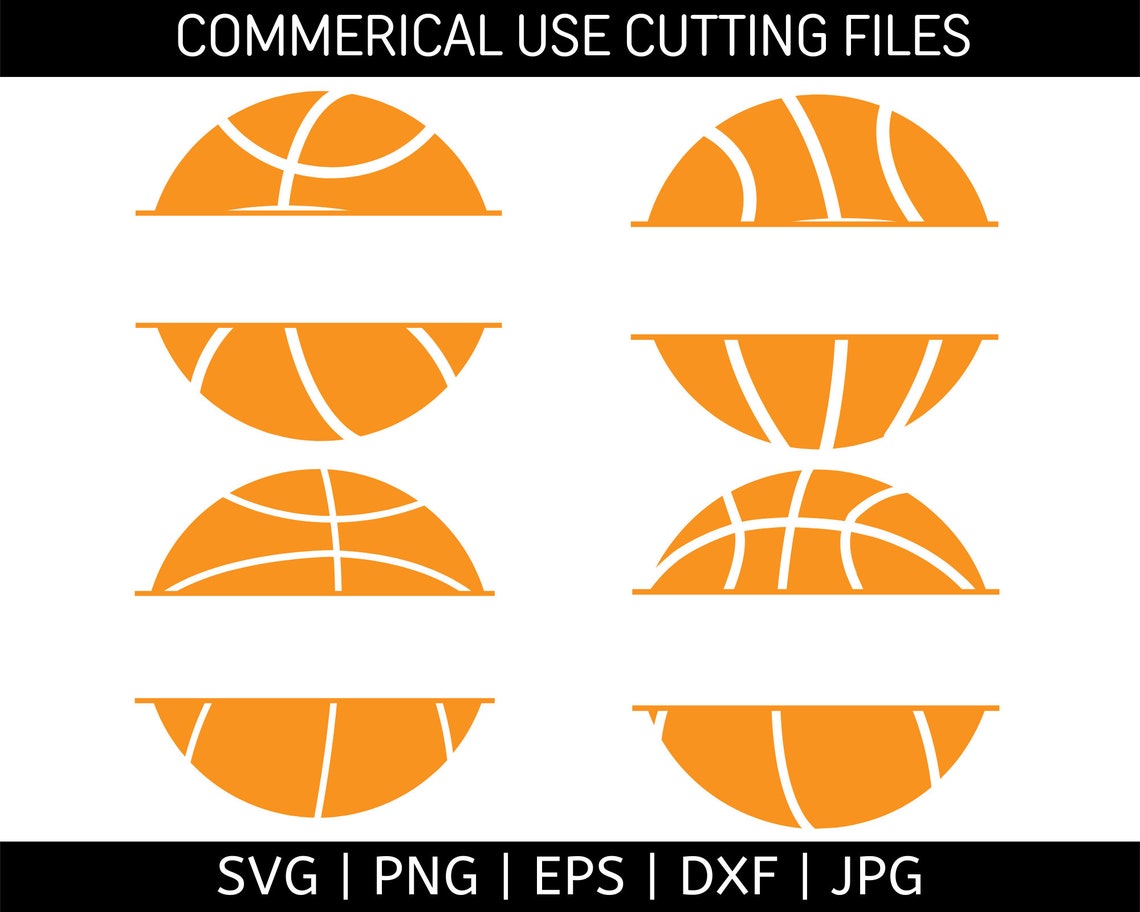 Split Basketball Svg Silhouette Laser Cutter Basketball Svg - Etsy UK