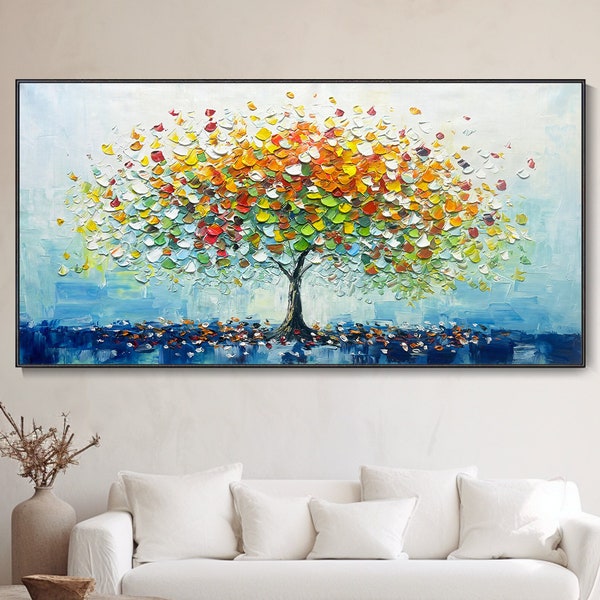 Modern Tree Painting - Etsy