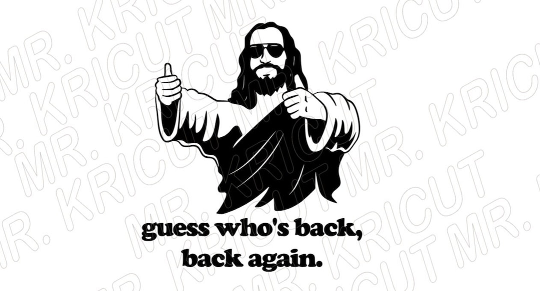 Digital File " Guess Who's Back, Back Again. " Customizable for Cricut ...
