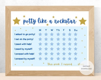 Potty Star Chart - Etsy